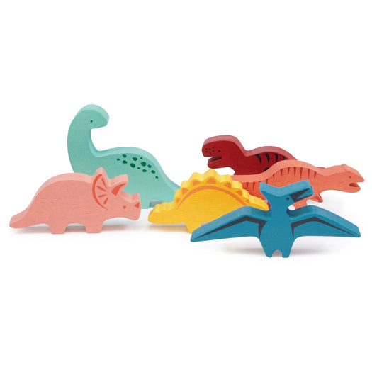 Wooden Dinosaur Stacking Toy for Toddlers — Age 18m+ | Mentari